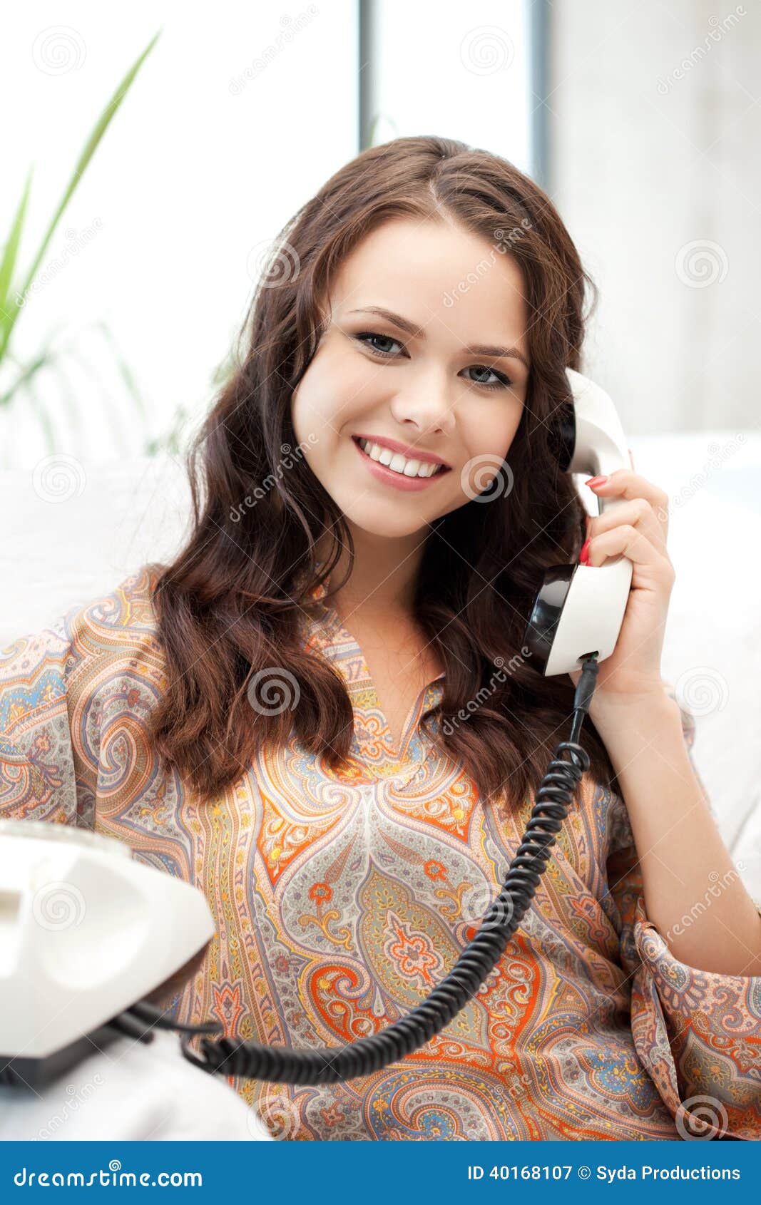 Woman with phone stock image. Image of human, conversation - 40168107