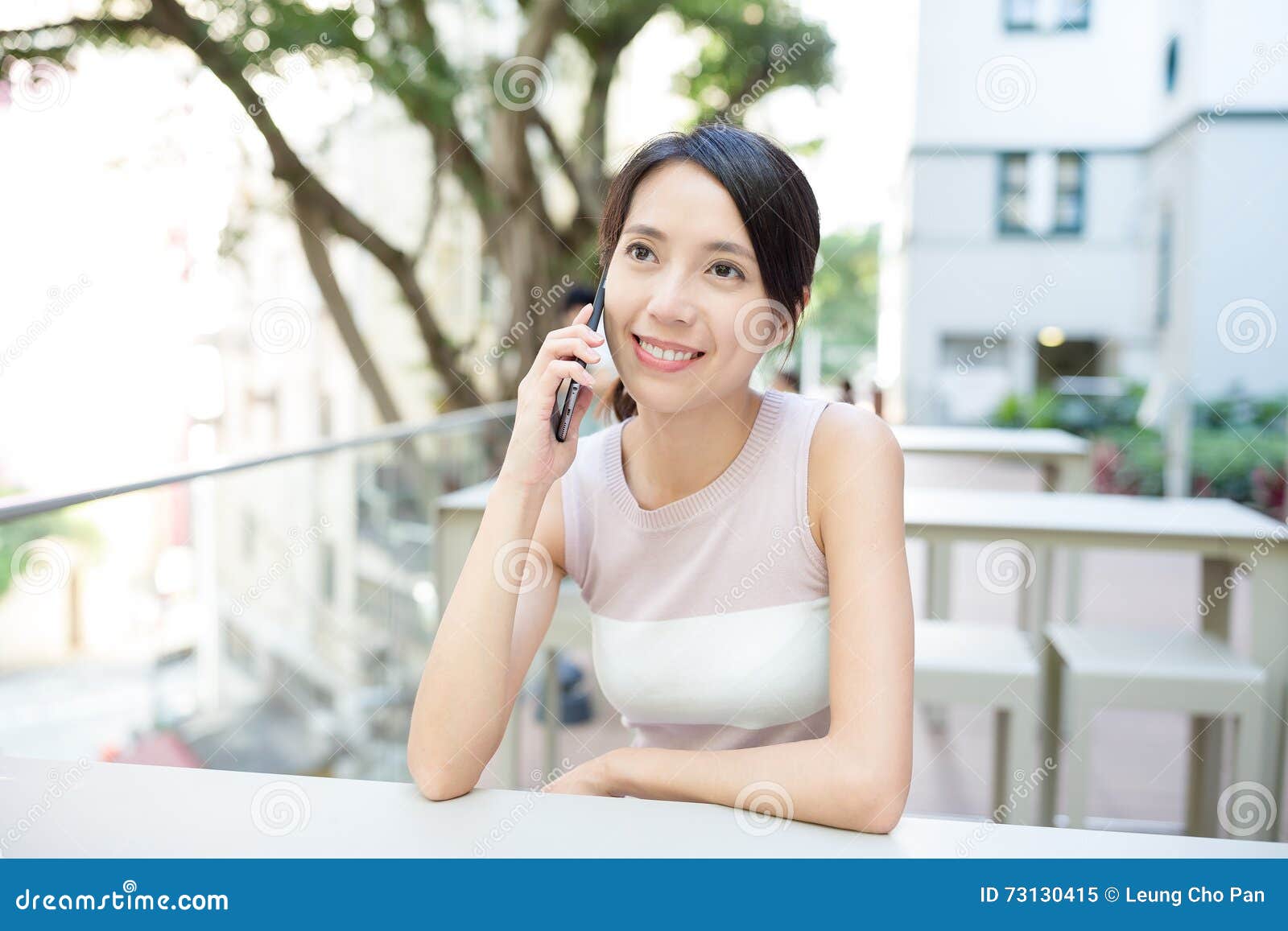 Woman pick up call stock image. Image of japanese, girl - 73130415