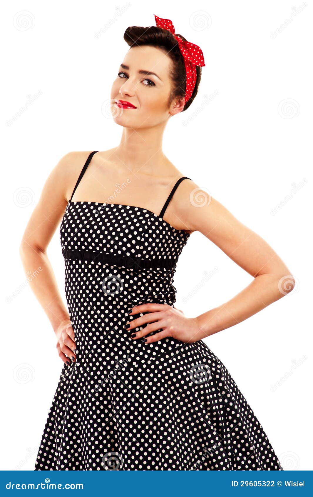 Woman in Pin-up style stock photo. Image of lighting - 29605322