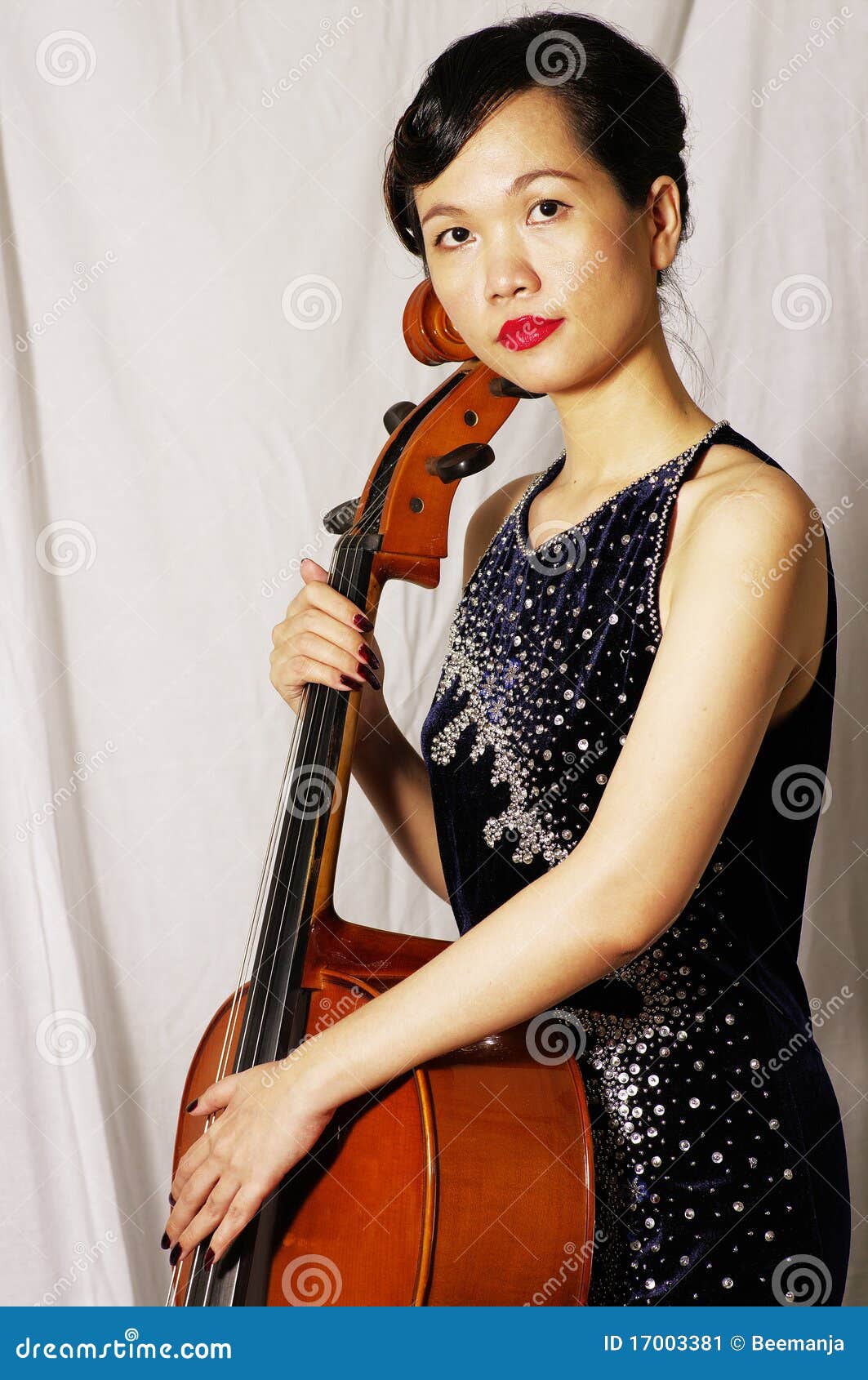 Woman play cello stock image. Image of elegance, harmony - 17003381