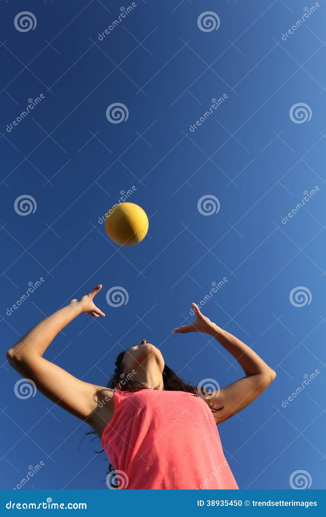 Woman playing with a ball stock photo. Image of people - 38935450