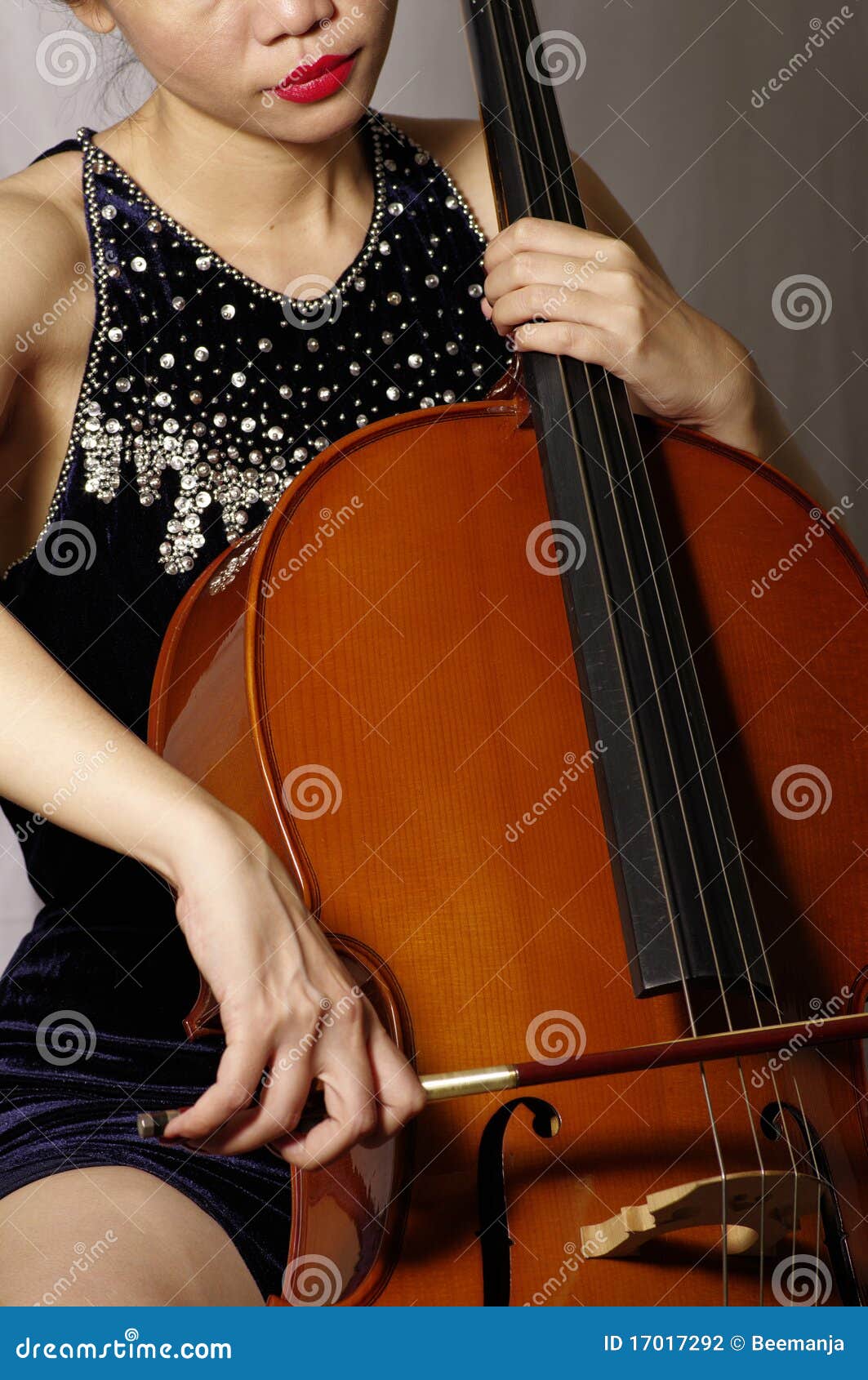 Woman playing cello stock photo. Image of formal, musical - 17017292