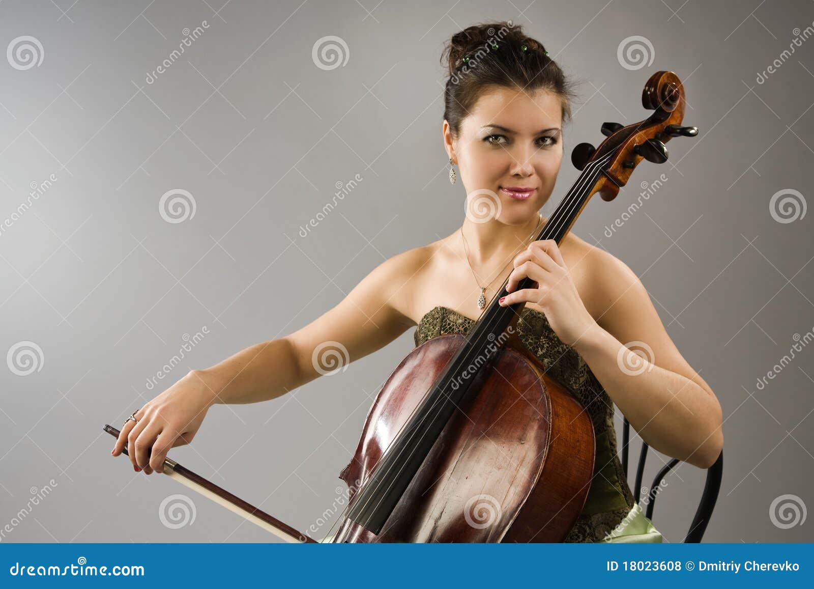 Woman playing cello stock photo. Image of harmony, classic - 18023608