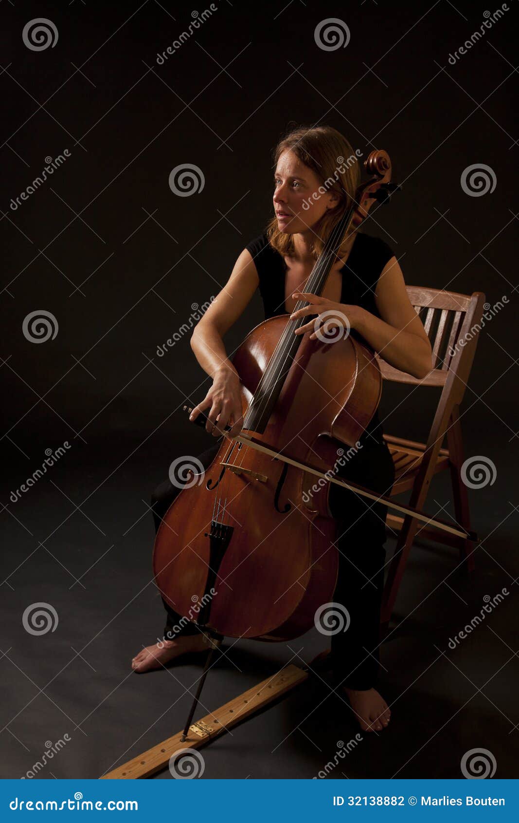 Woman playing cello stock photo. Image of adult, beauty - 32138882