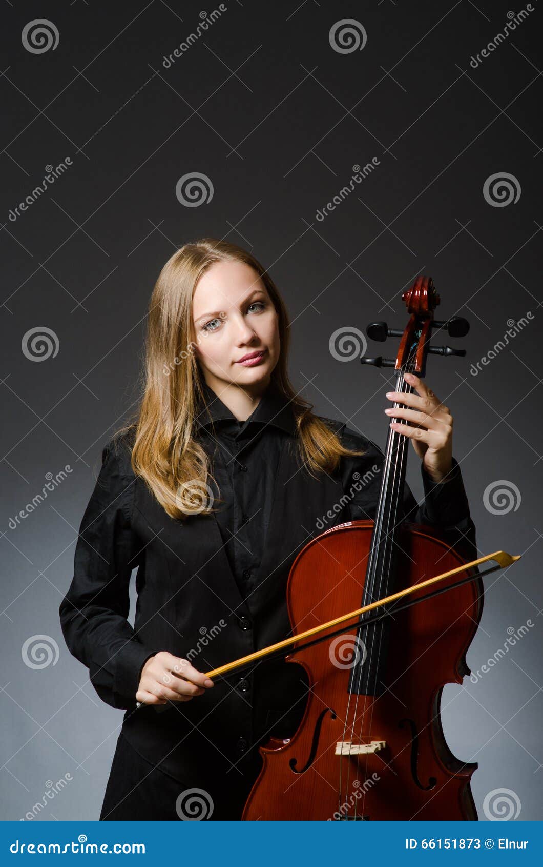 The Woman Playing Classical Cello in Music Concept Stock Image - Image ...