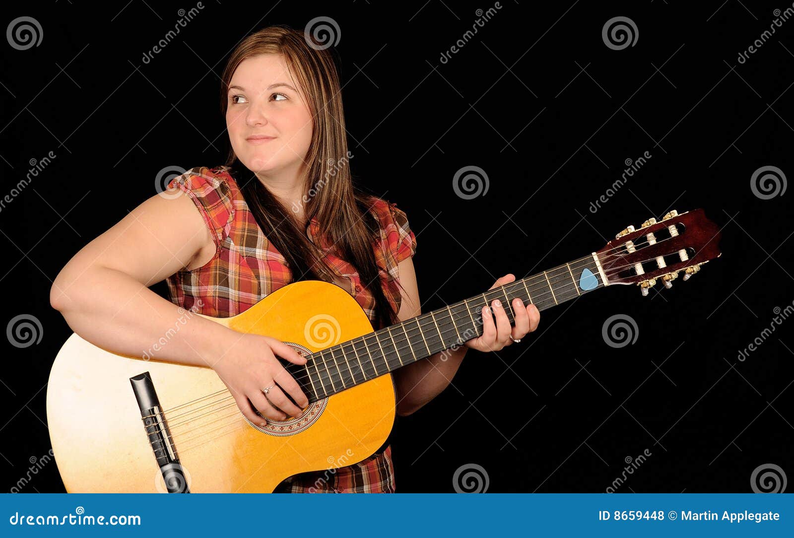 Woman Playing Guitar Royalty Free Stock Photos - Image: 8659448