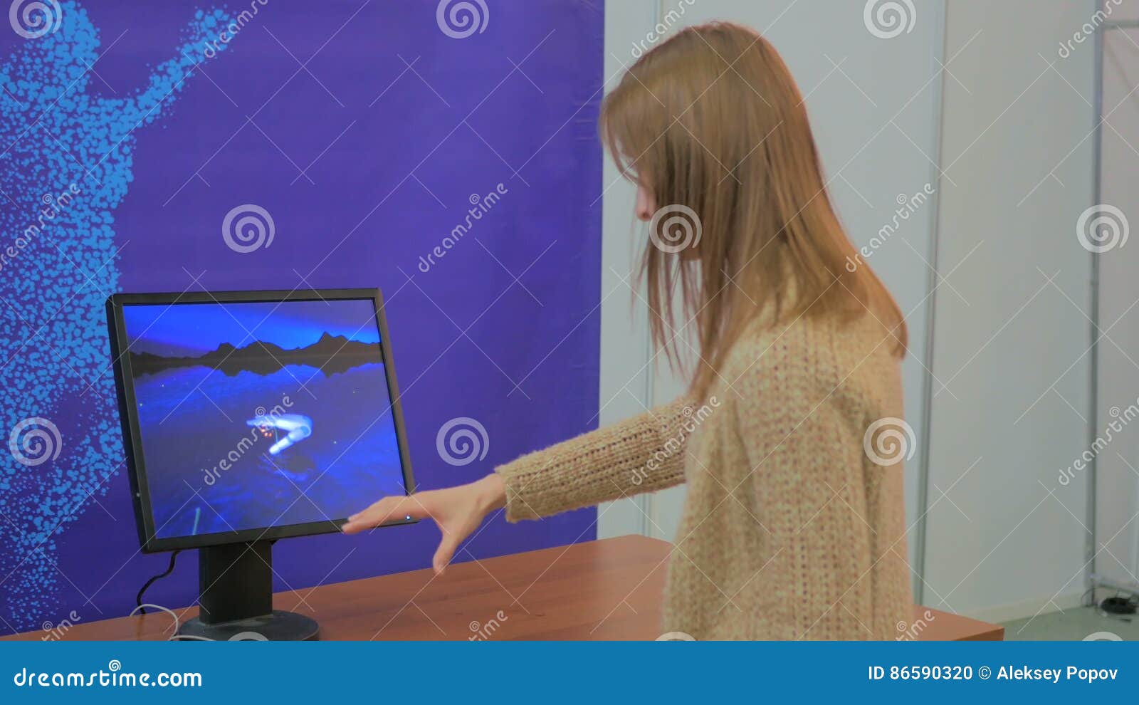 Woman Playing Motion Capture Video Game Stock Photo - Image of ...