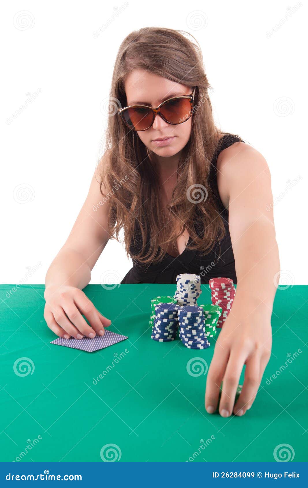 Woman playing poker stock image. Image of gambler, fashion - 26284099