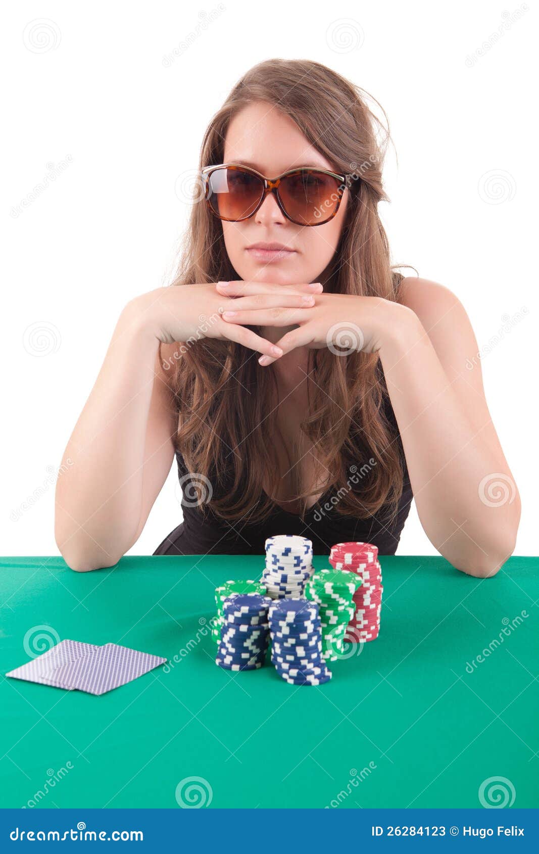 Woman playing poker stock image. Image of beautiful, gambling - 26284123