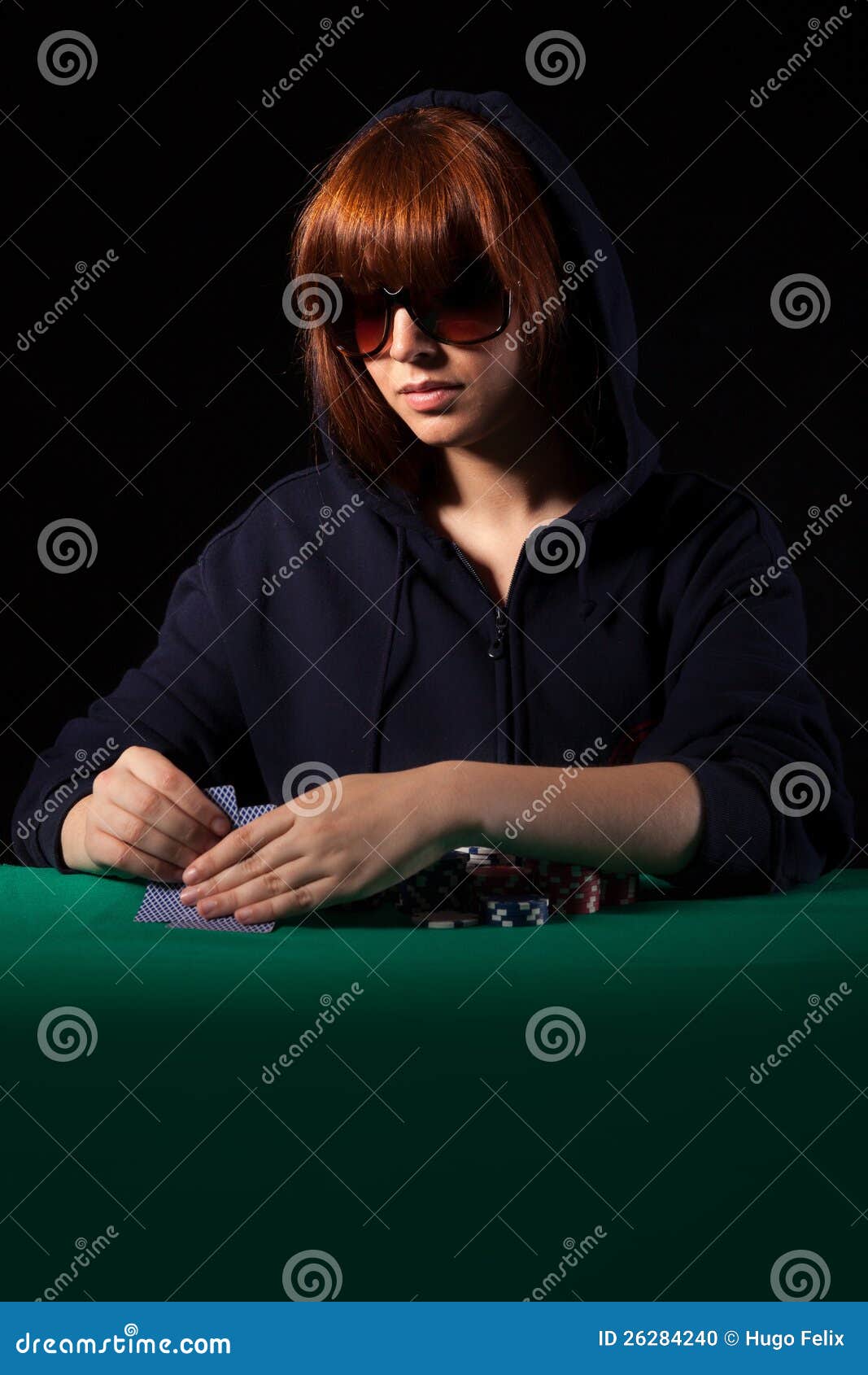 Woman playing poker stock photo. Image of adult, modern - 26284240
