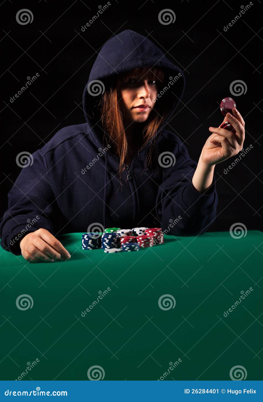 Woman playing poker stock image. Image of model, gorgeous - 26284401