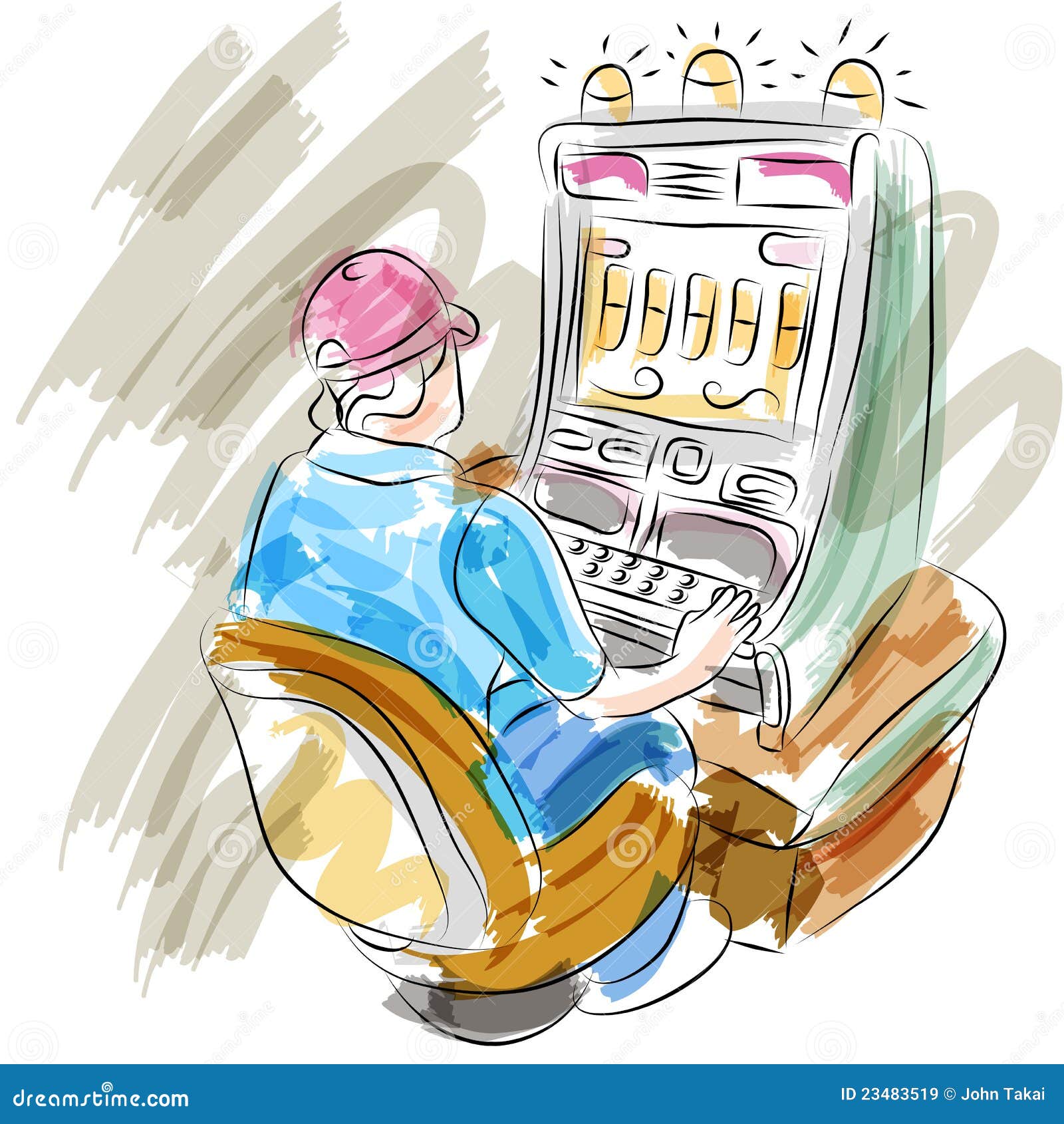 Slot Machine Cartoon