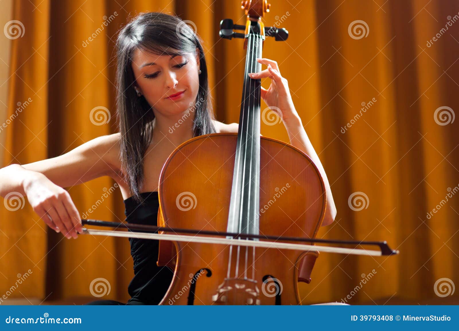 Woman playing viola stock photo. Image of strings, performer - 39793408