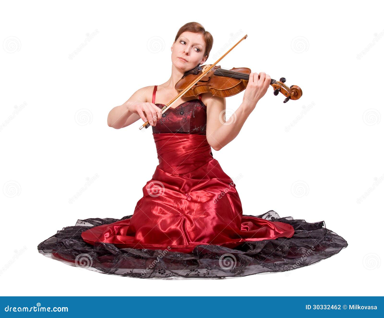 Woman plays the viola stock photo. Image of dresses, instrument - 30332462