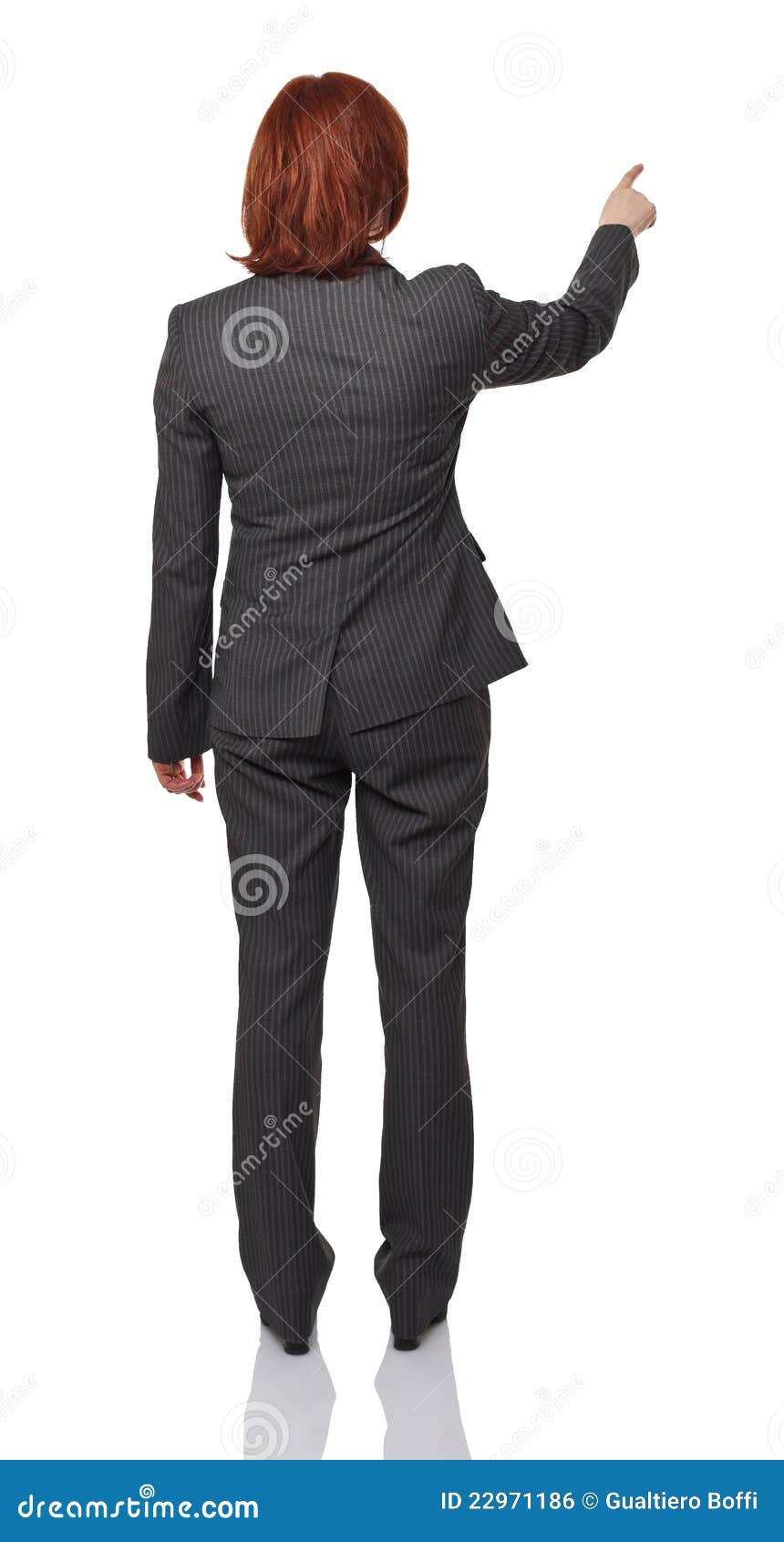 Woman point stock photo. Image of girl, woman, worker - 22971186