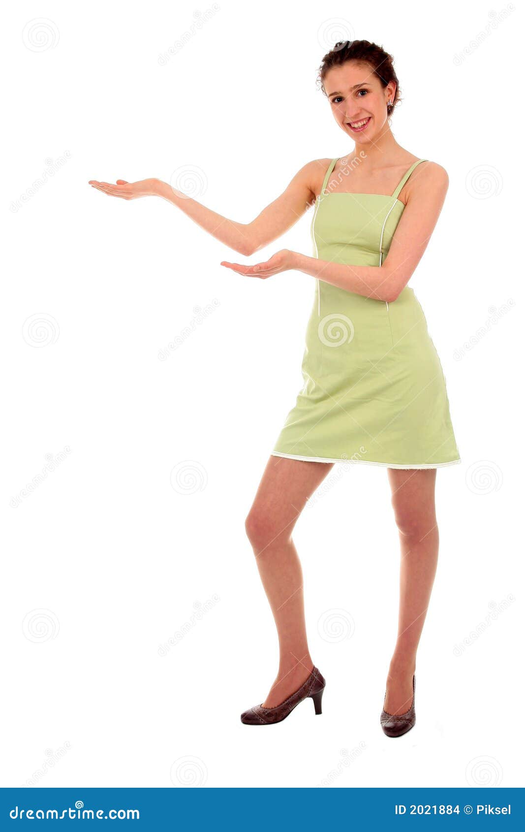 Woman pointing stock photo. Image of girl, person, casual - 2021884