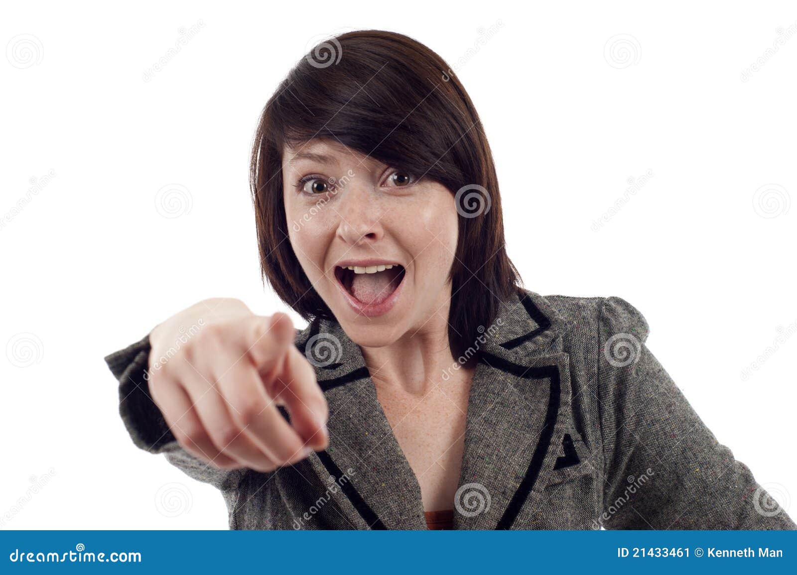 Woman Pointing stock image. Image of choice, latin, lady - 21433461