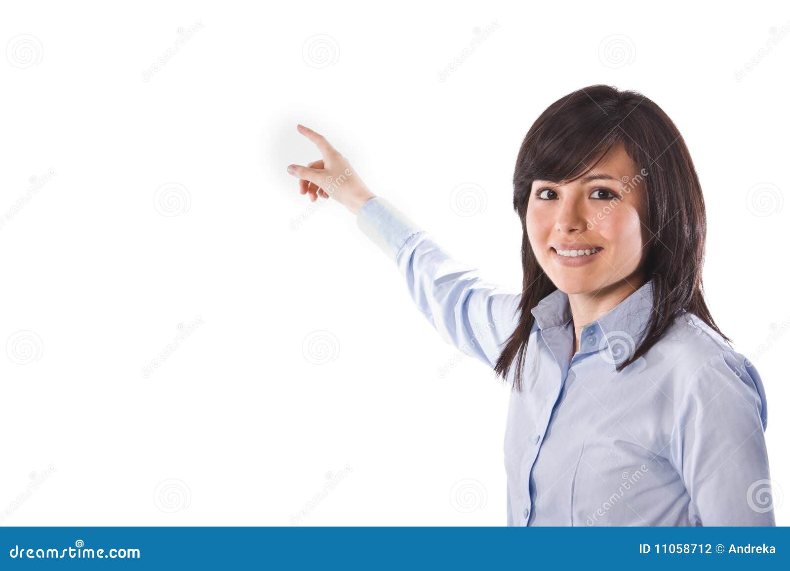 Woman pointing board stock photo. Image of hand, woman - 11058712