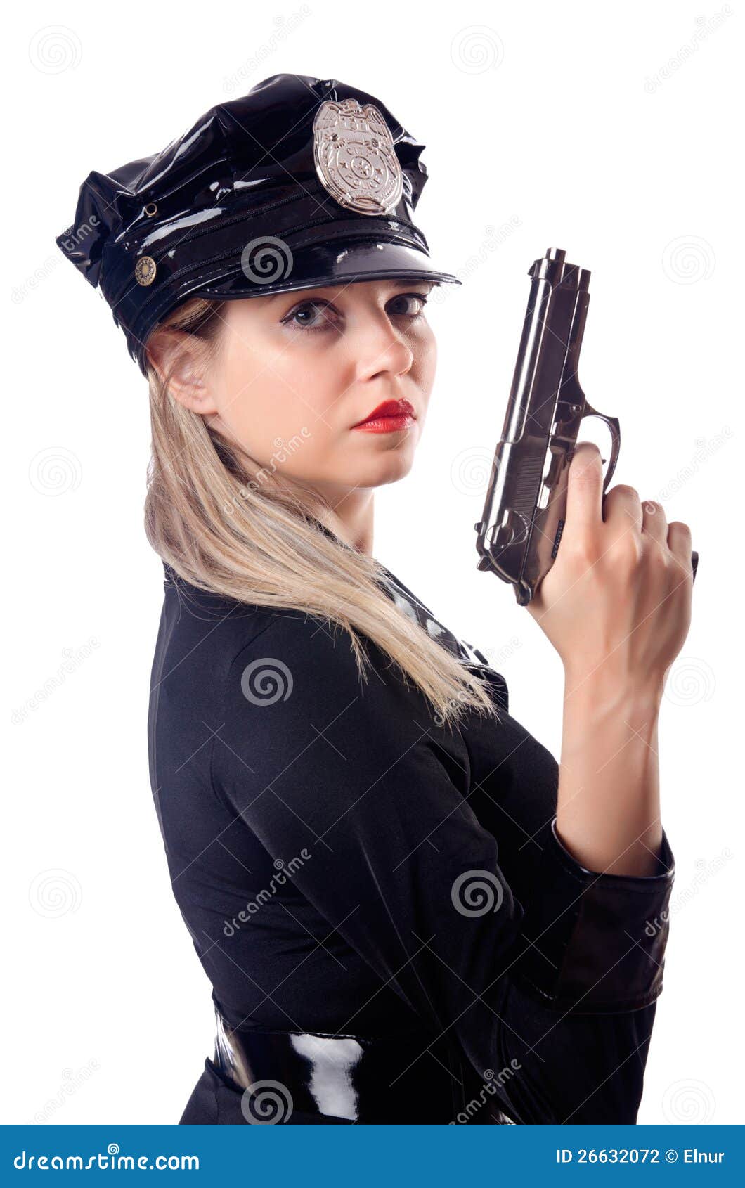 Woman police isolated stock photo. Image of lady, caucasian - 26632072