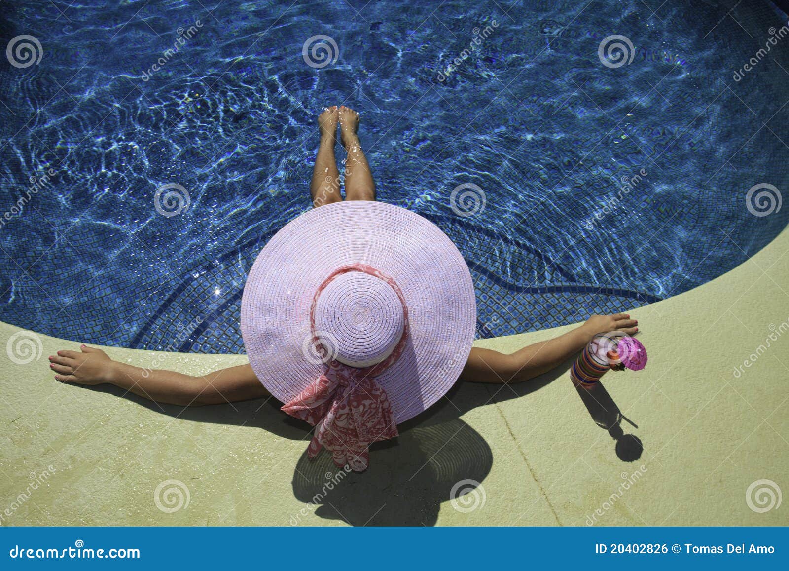 Woman poolside stock photo. Image of beautiful, pretty - 20402826