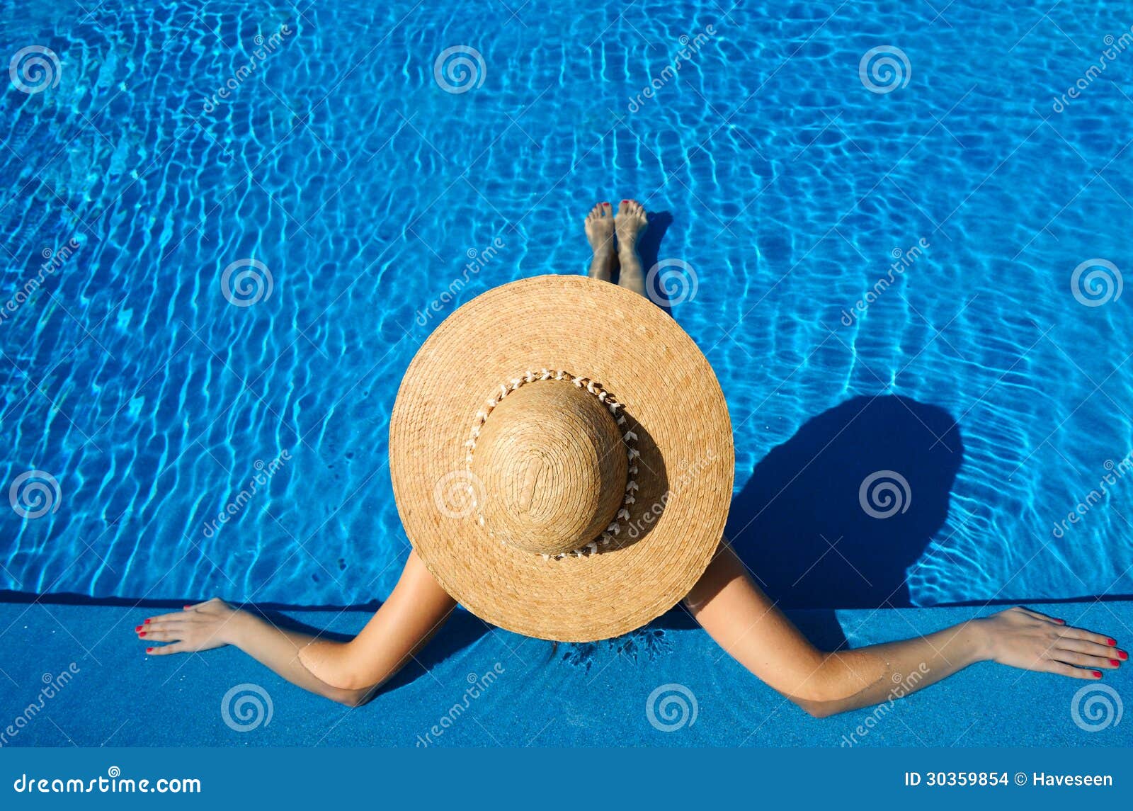Woman at poolside stock photo. Image of maldives, relaxation - 30359854