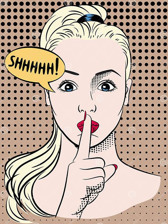 Woman In The Pop Art Comics Style Stock Vector Illustration Of Woman
