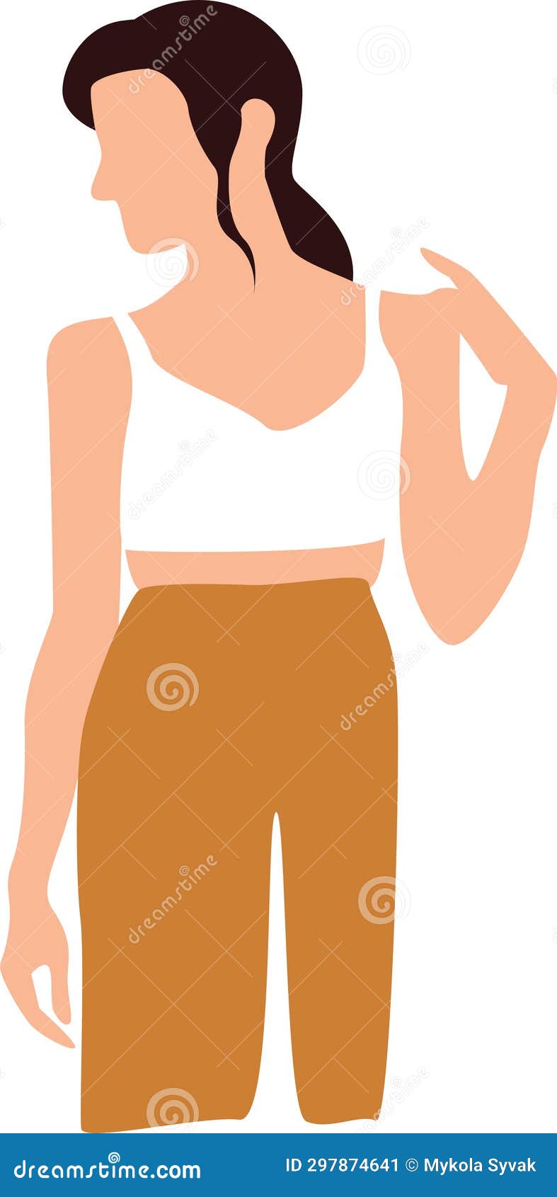 Woman Portrait Abstract stock illustration. Illustration of female ...