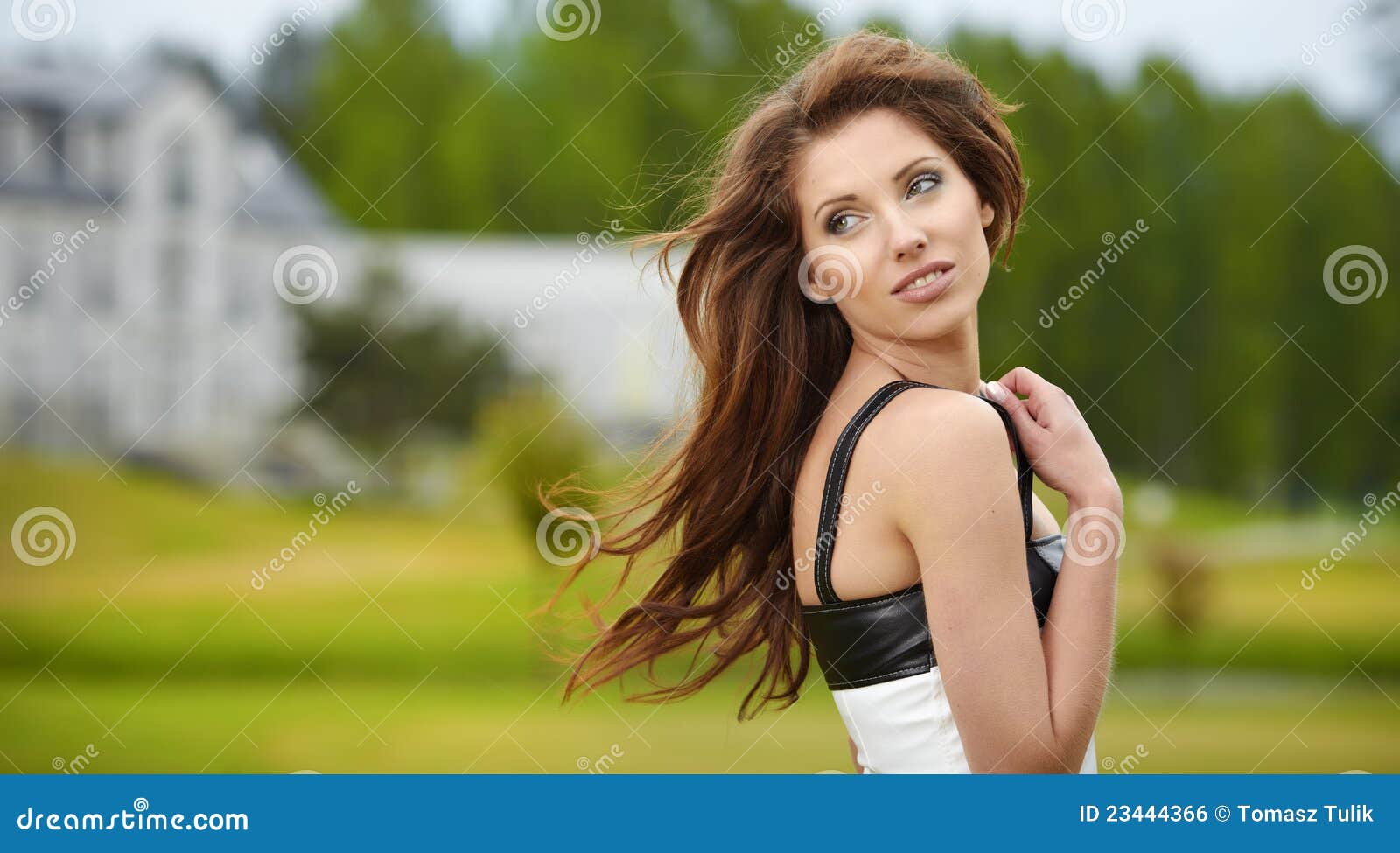 Woman portrait outdoors stock photo. Image of adult, person - 23444366