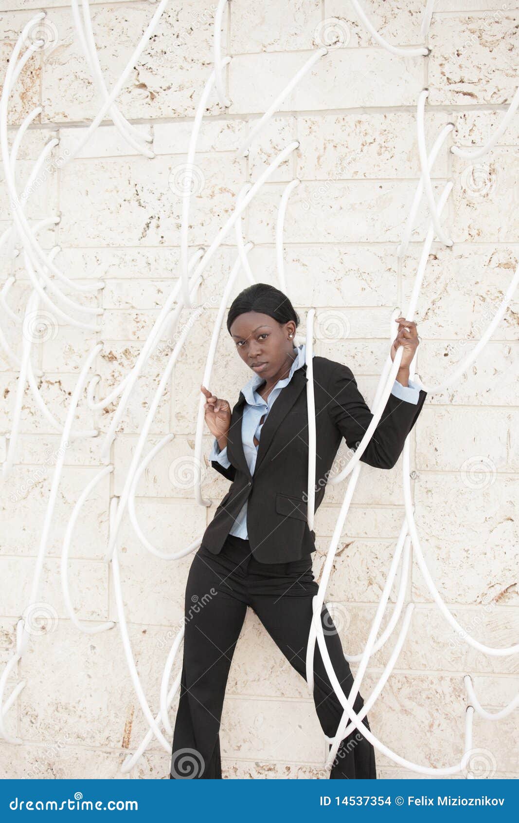 Woman Posing in an Abstract Background Stock Photo - Image of black ...