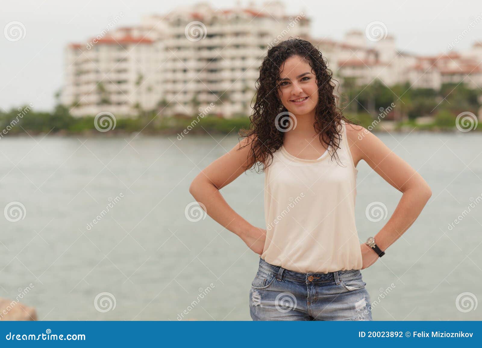 Woman posing akimbo stock photo. Image of hand, woman - 20023892