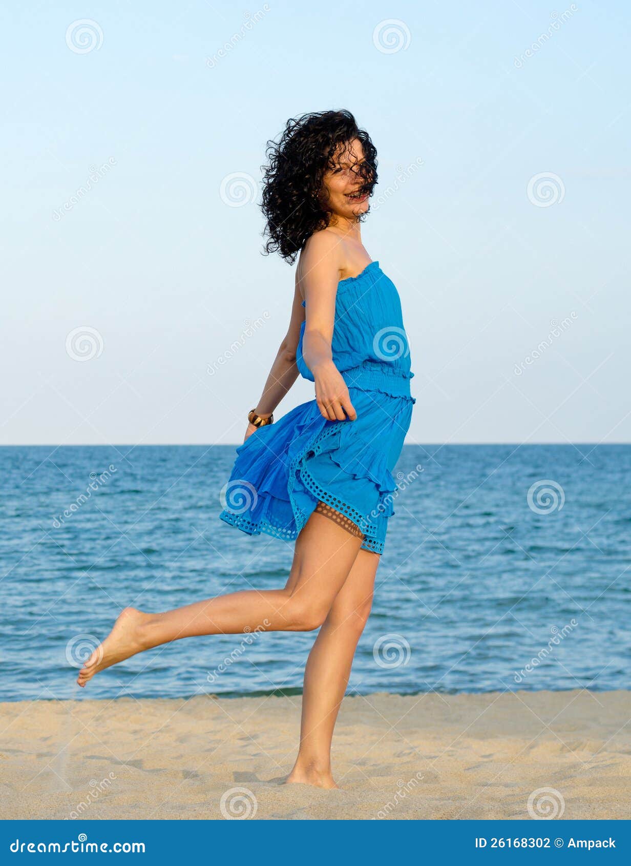 Woman posing at the beach stock photo. Image of healthy - 26168302