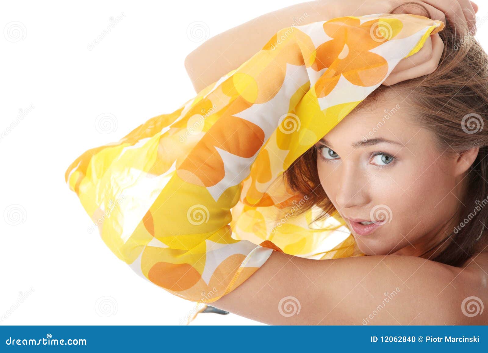 Woman Posing in Bikini - with Wind Stock Photo - Image of life, joyful ...