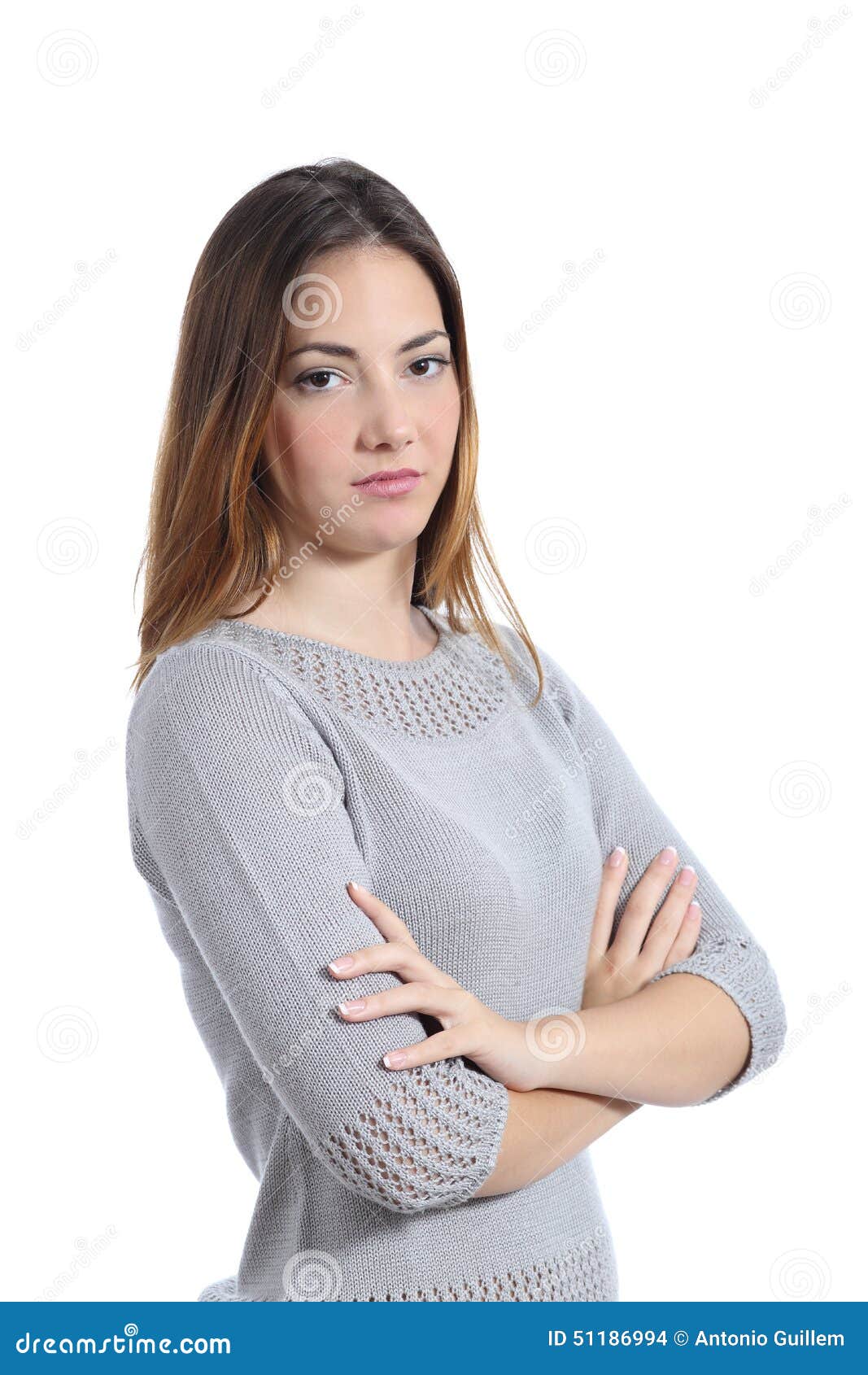 Woman posing disgusted stock photo. Image of emotions - 51186994