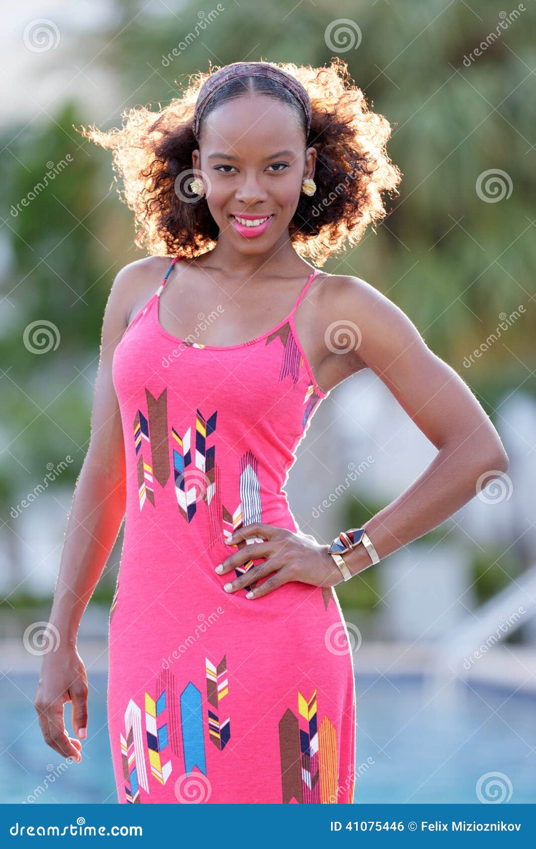 Woman Posing with Hand on Hip Stock Photo - Image of girl, american ...