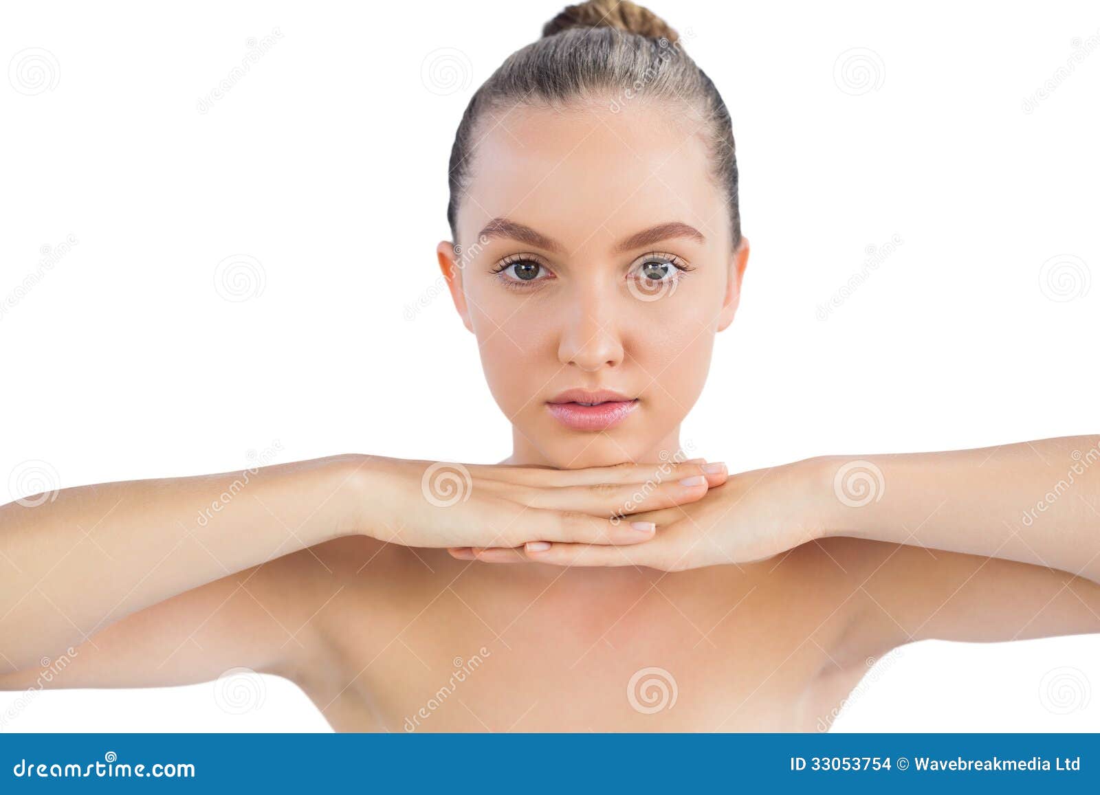 Woman Posing and Leaning on Arms Stock Photo - Image of portrait, brown ...