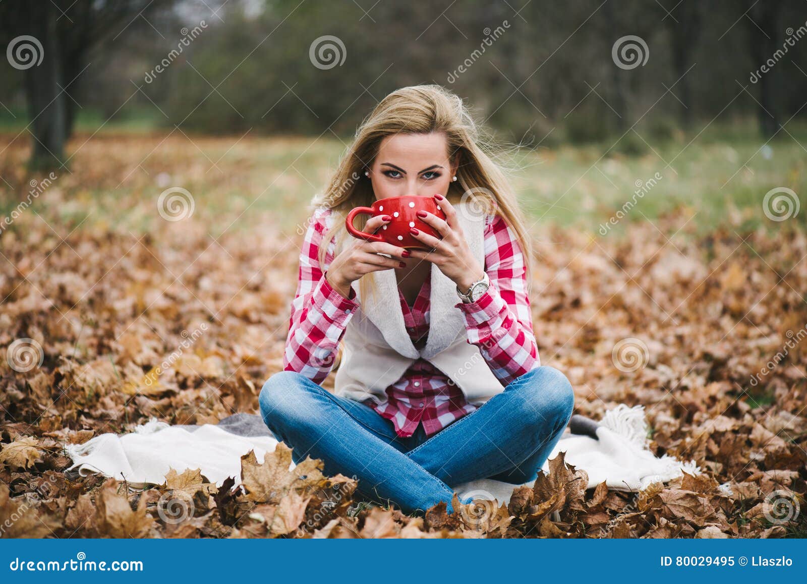 Woman Posing Outdoor, Fall Concept Stock Image - Image of fallrn ...