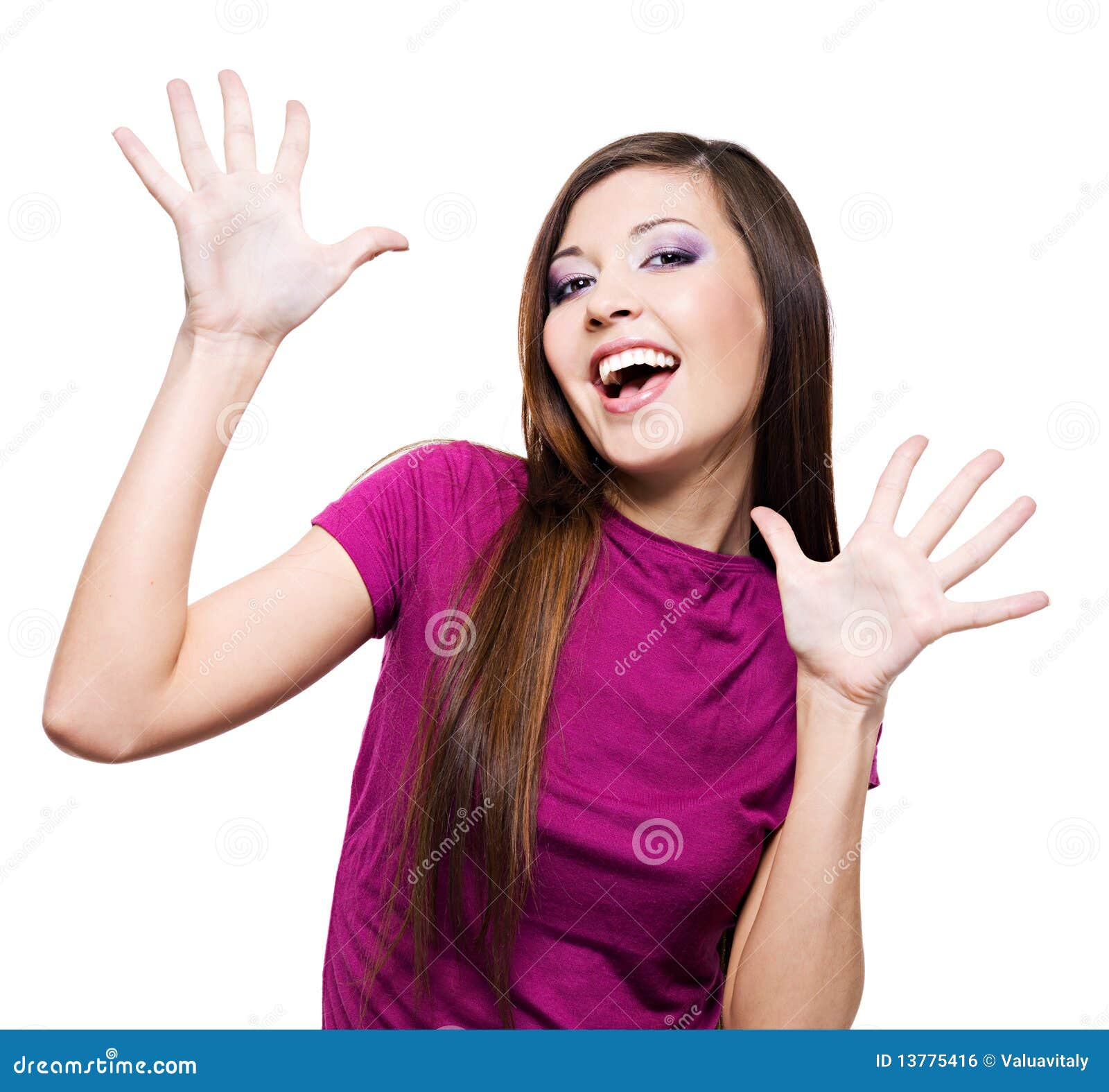 Woman with Positive Facial Expression Stock Photo - Image of happiness ...