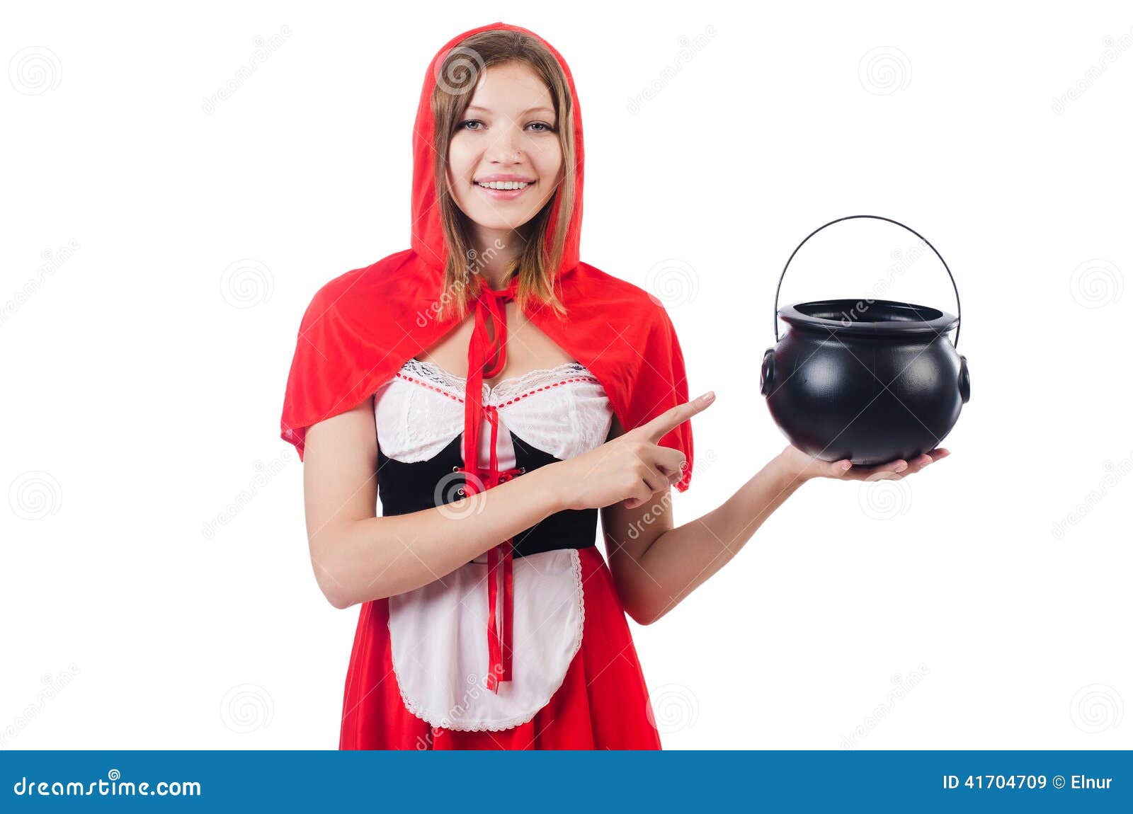 Woman with pot isolated stock image. Image of beverage - 41704709
