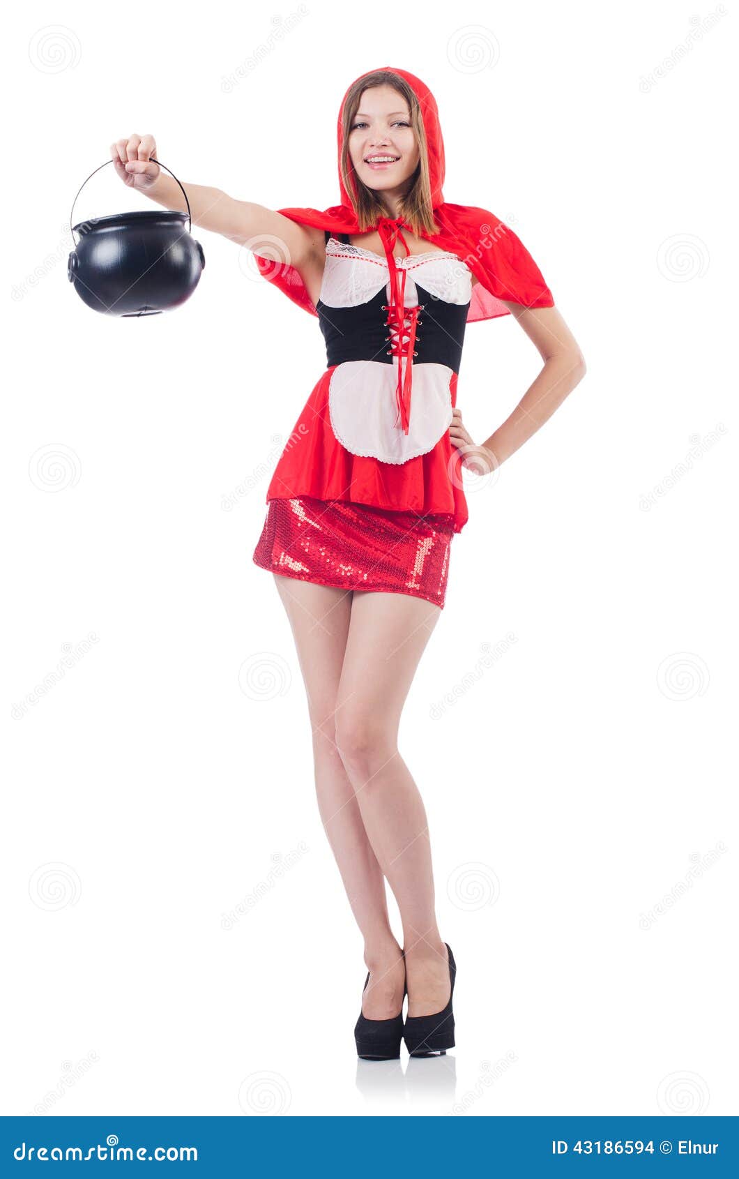 Woman with pot isolated stock photo. Image of lager, bavaria - 43186594