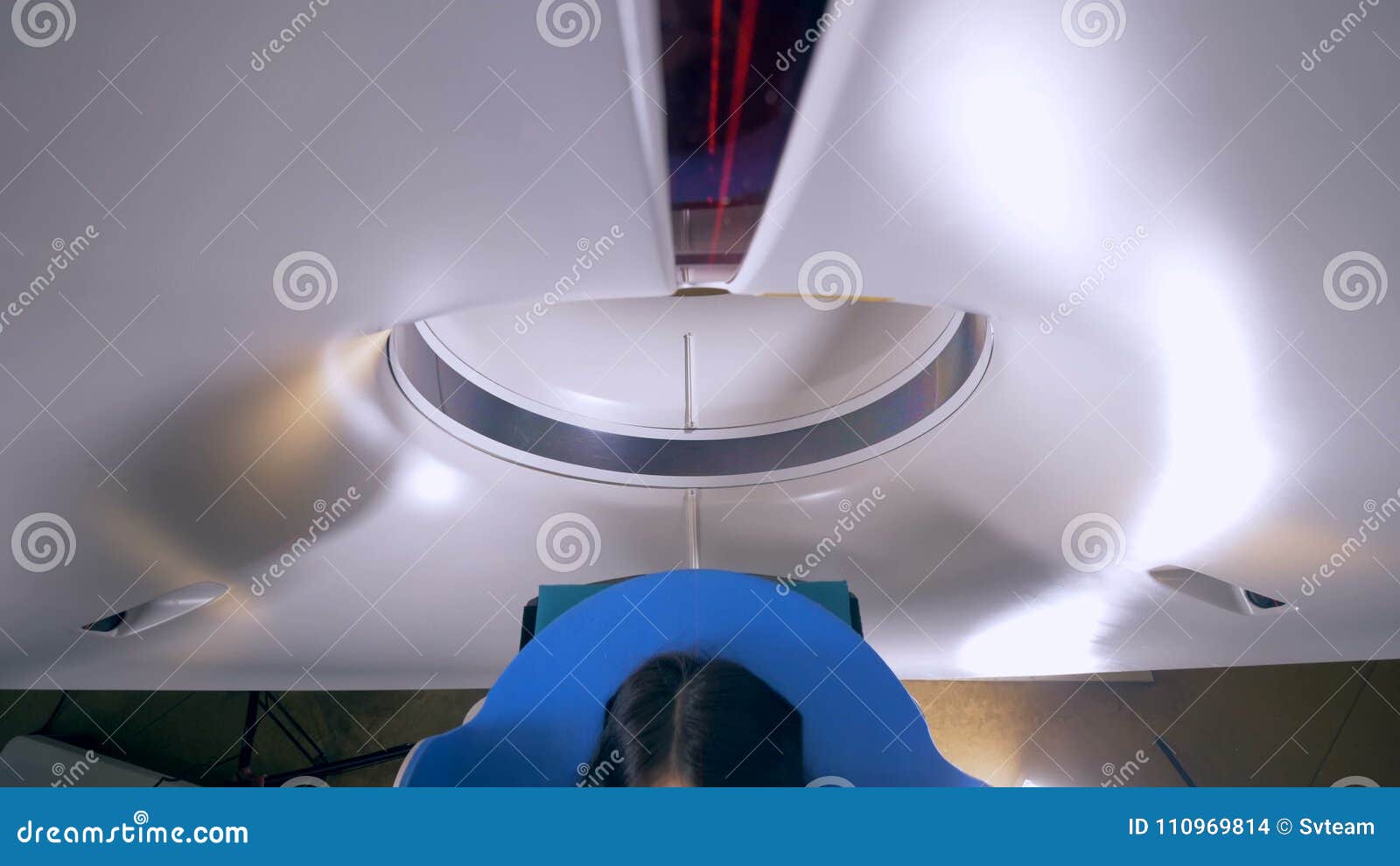 An Above View on a Woman Leaving a CT Scanner. a Stock Footage - Video ...