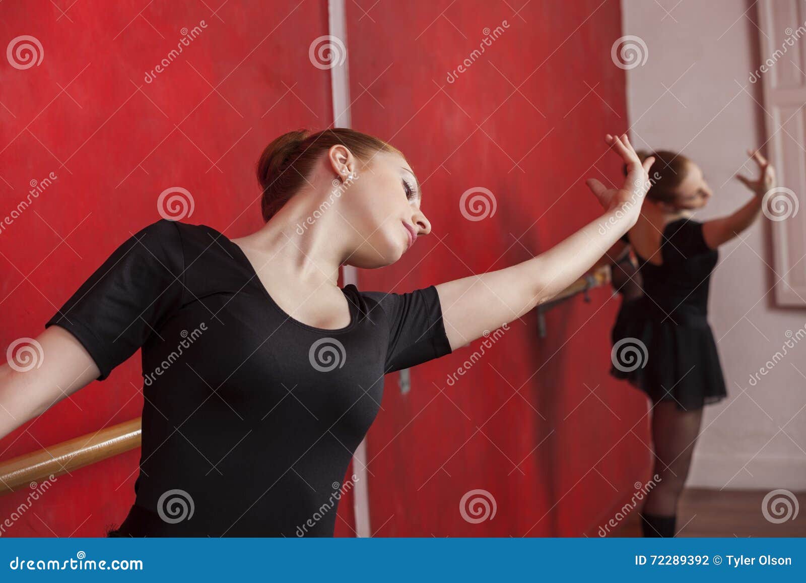 Woman Practicing Ballet Dance in Studio Stock Photo - Image of italian ...