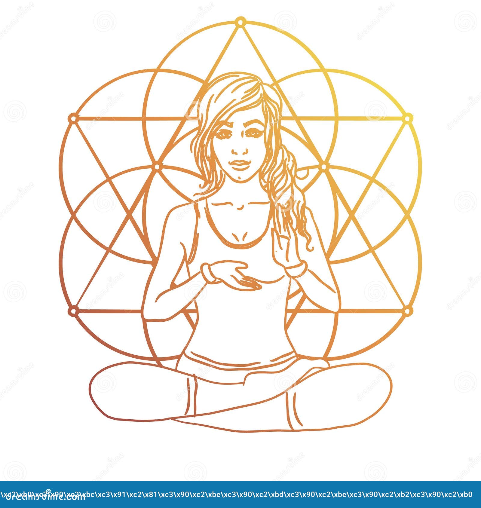 Woman Practicing Mindfulness Meditation Stock Vector - Illustration of ... Woman Practicing Mindfulness Meditation Stock Vector - Illustration of ...