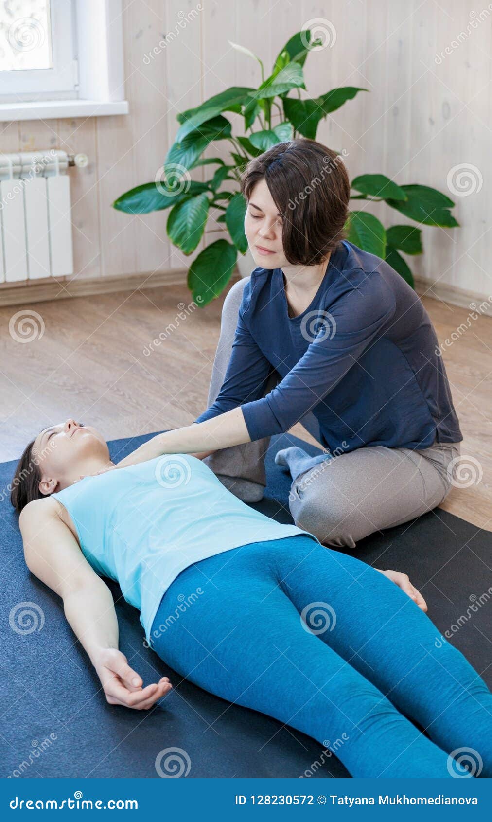 Woman Practicing Special Psychotherapy with Trainer Stock Photo - Image ...