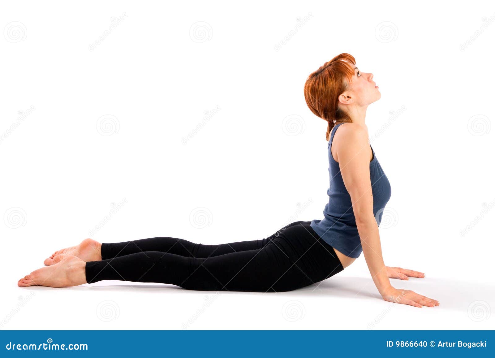 Woman Practising Yoga Asana Stock Photo - Image of body, lifestyle: 9866640