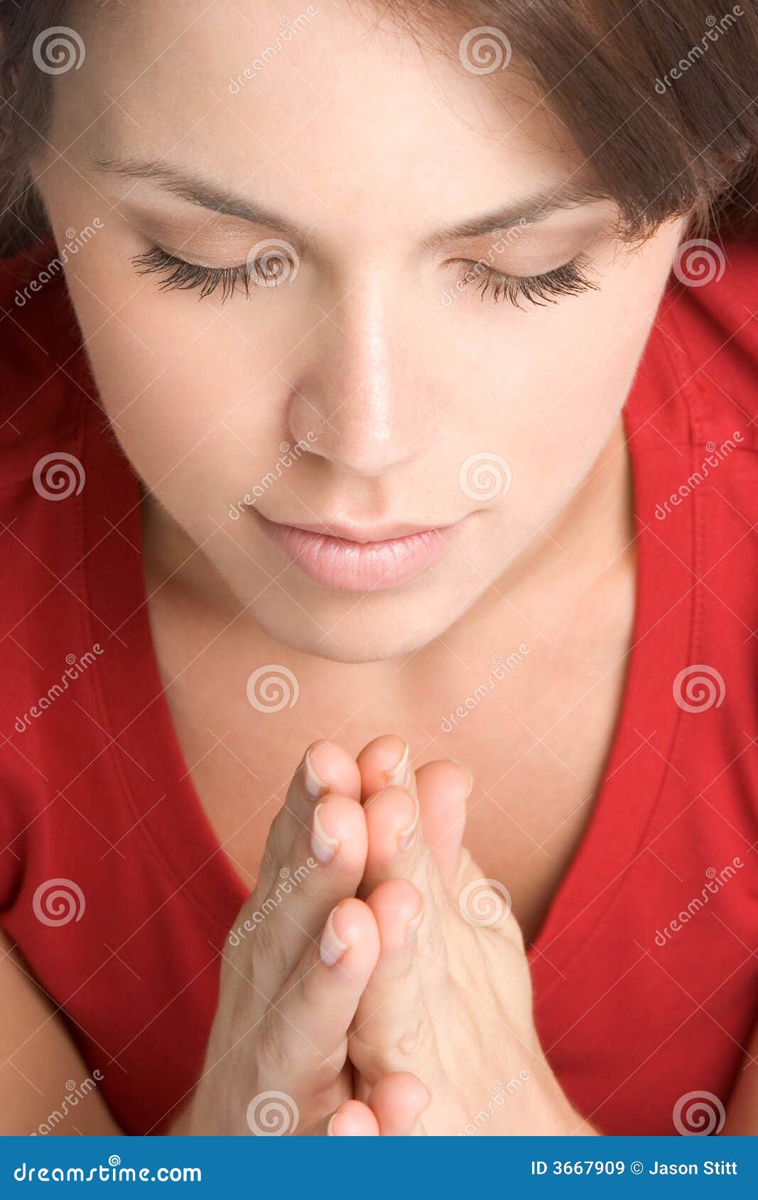 Woman Praying stock image. Image of pray, beautiful, closeup - 3667909