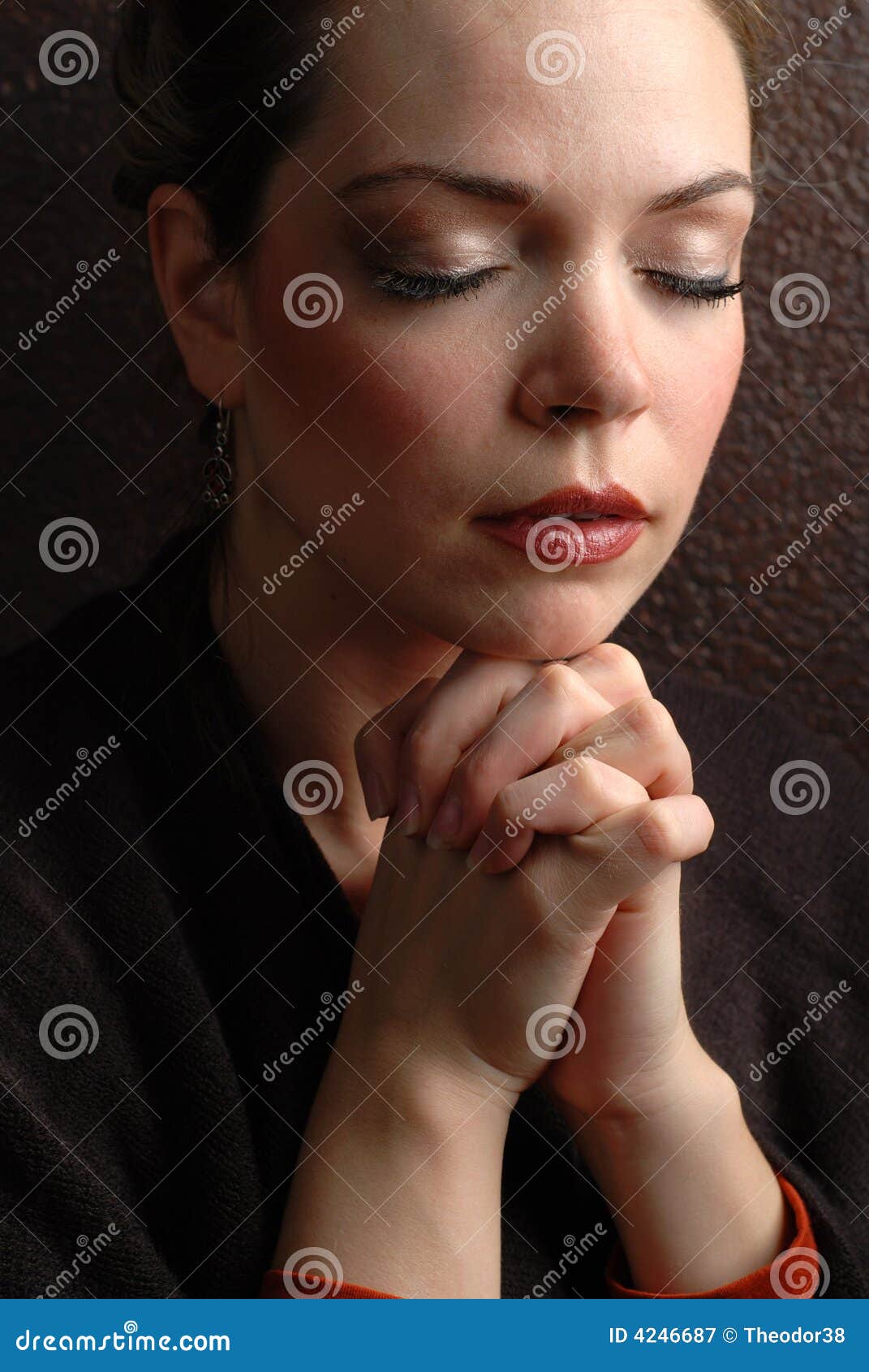 Woman praying stock image. Image of pray, christ, christian - 4246687