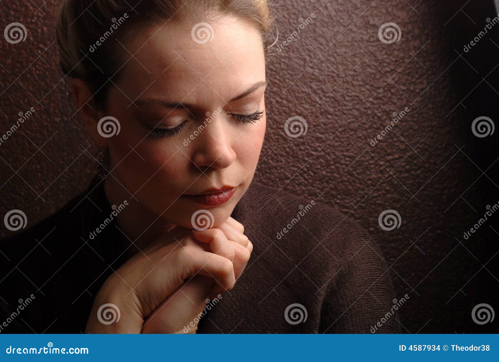 Woman praying stock photo. Image of spirit, female, person - 4587934