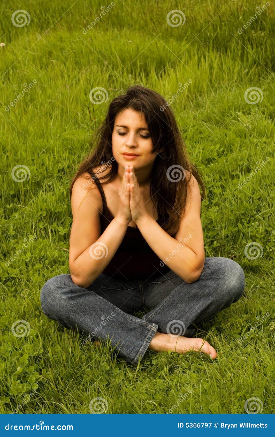 Woman praying stock image. Image of adult, hispanic, happy - 5366797