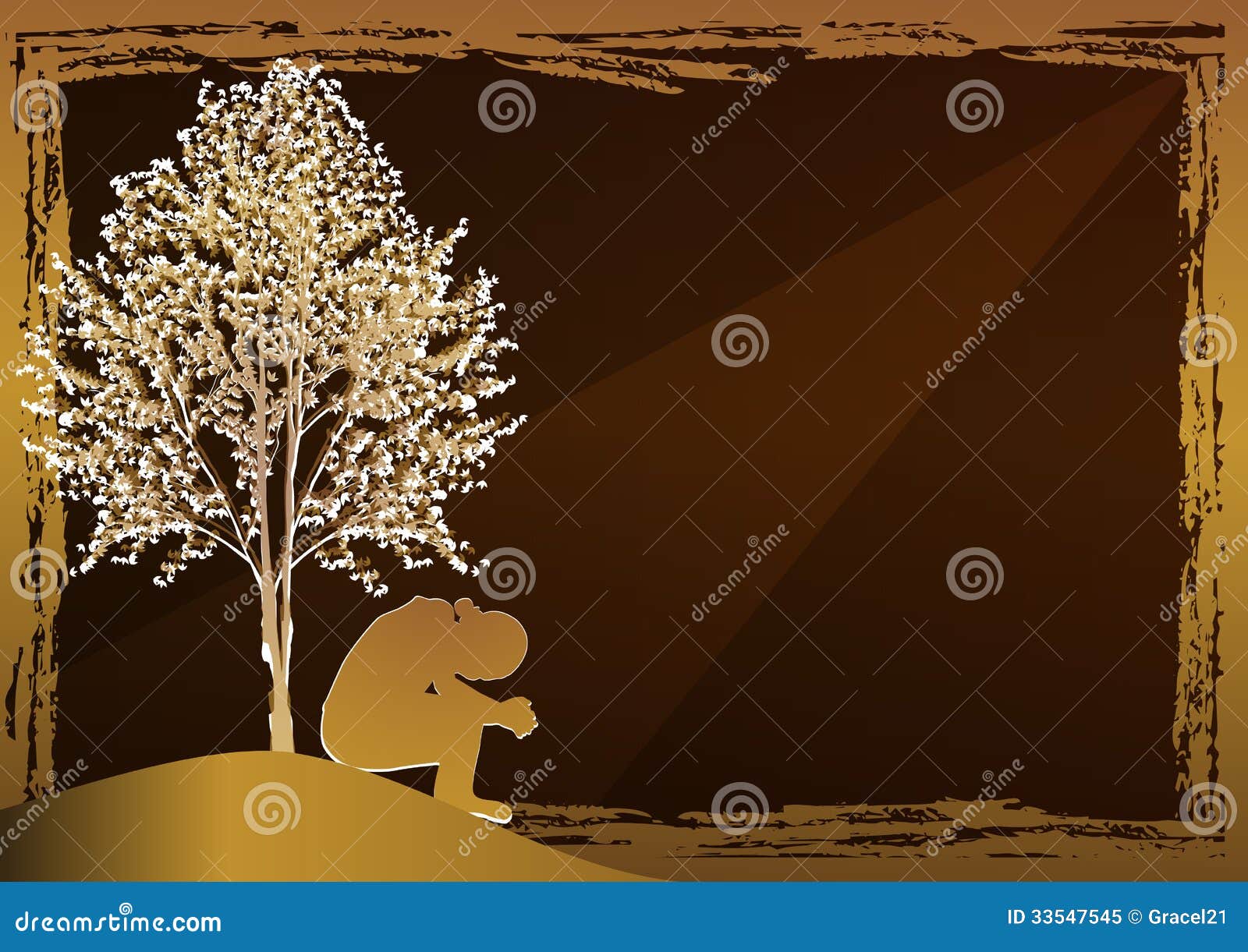 Woman praying stock vector. Illustration of lord, church - 33547545