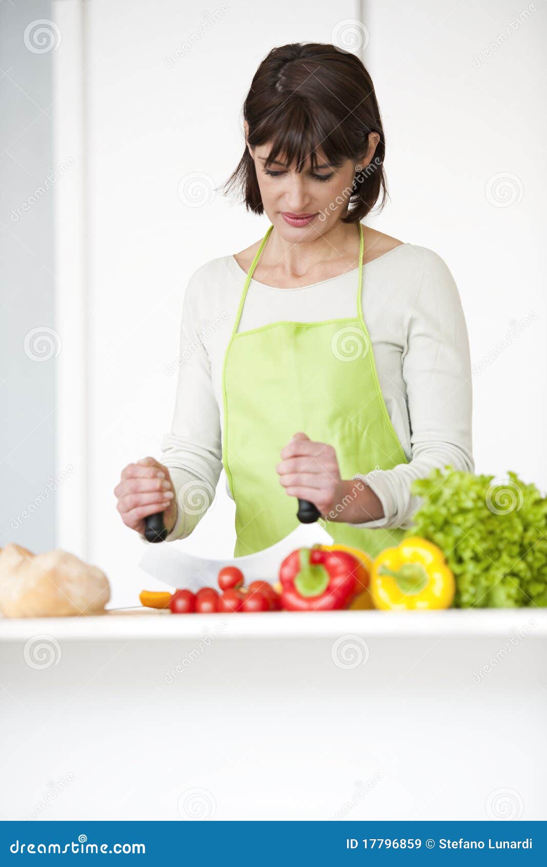 Woman Preparing Meal Stock Image Image Of Food Eating 17796859